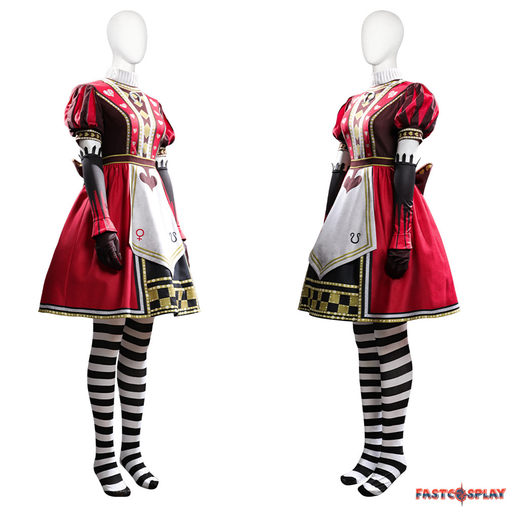 Alice: Madness Returns Alice Red Cosplay Costume
