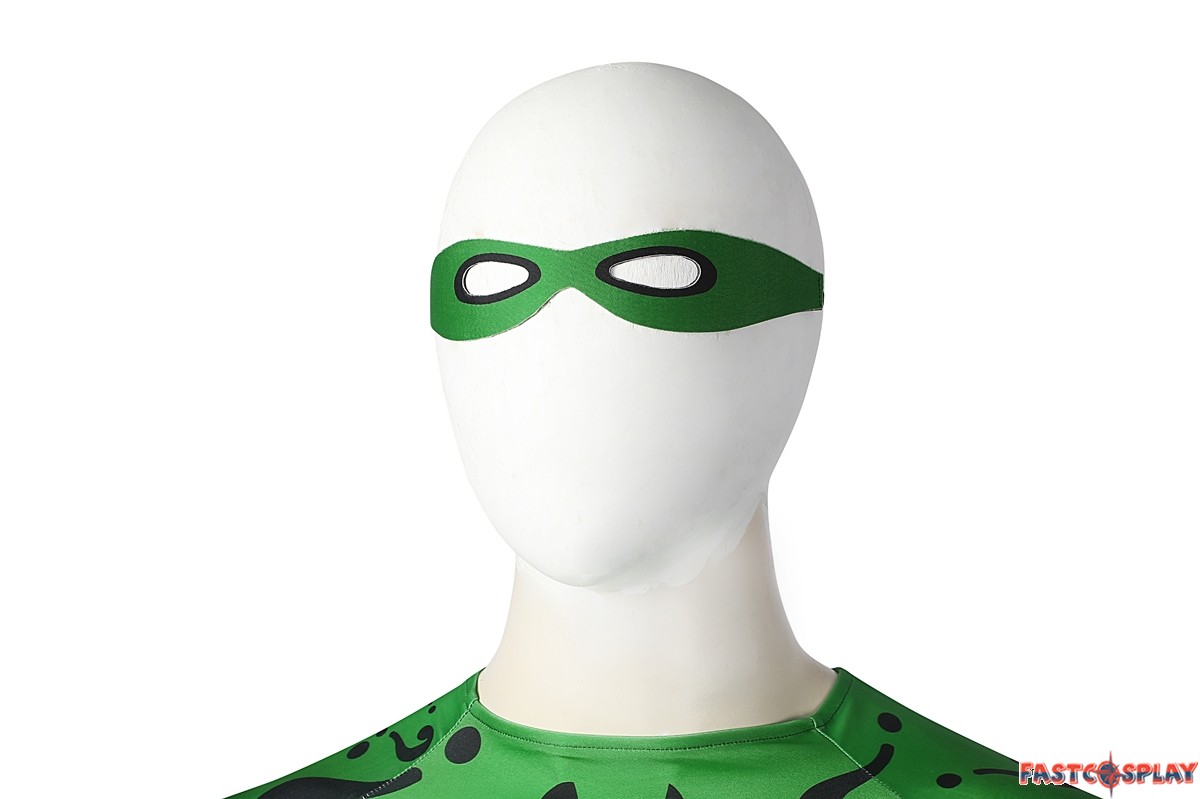 Batman Forever Riddler Green Cosplay Jumpsuit