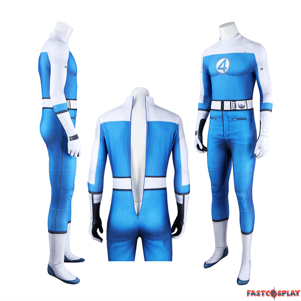 Fantastic Four Human Torch Johnny Storm Cosplay Jumpsuit