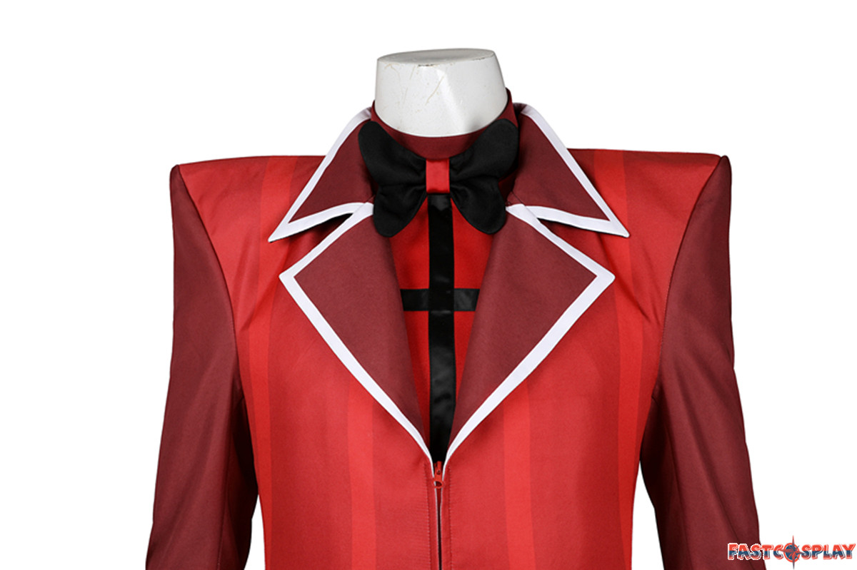 Hazbin Cos Hotel Alastor Cosplay Costume Red Uniform Outfit Full ...