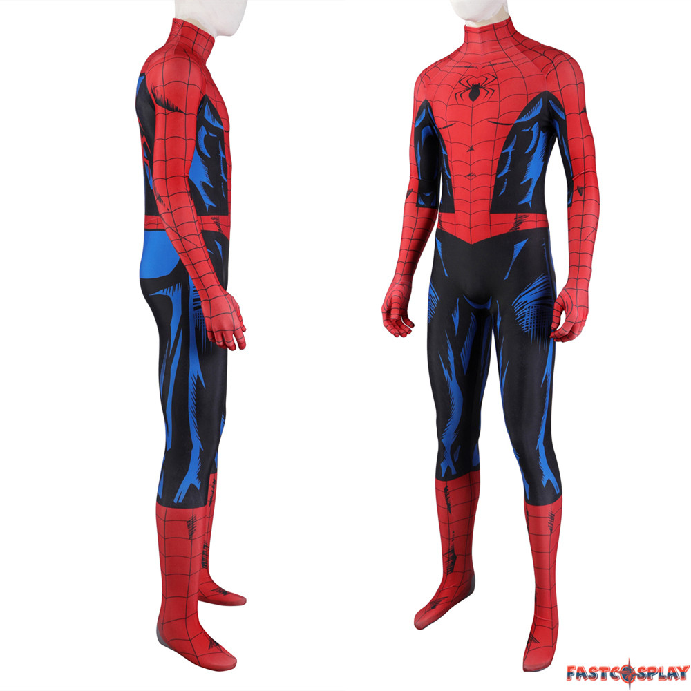 PS5 Spider-Man Vintage Comic Book Suit Jumpsuit