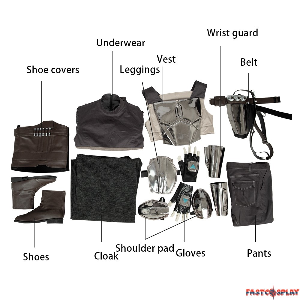 Star Wars The Mandalorian Cosplay Costume Deluxe Outfit