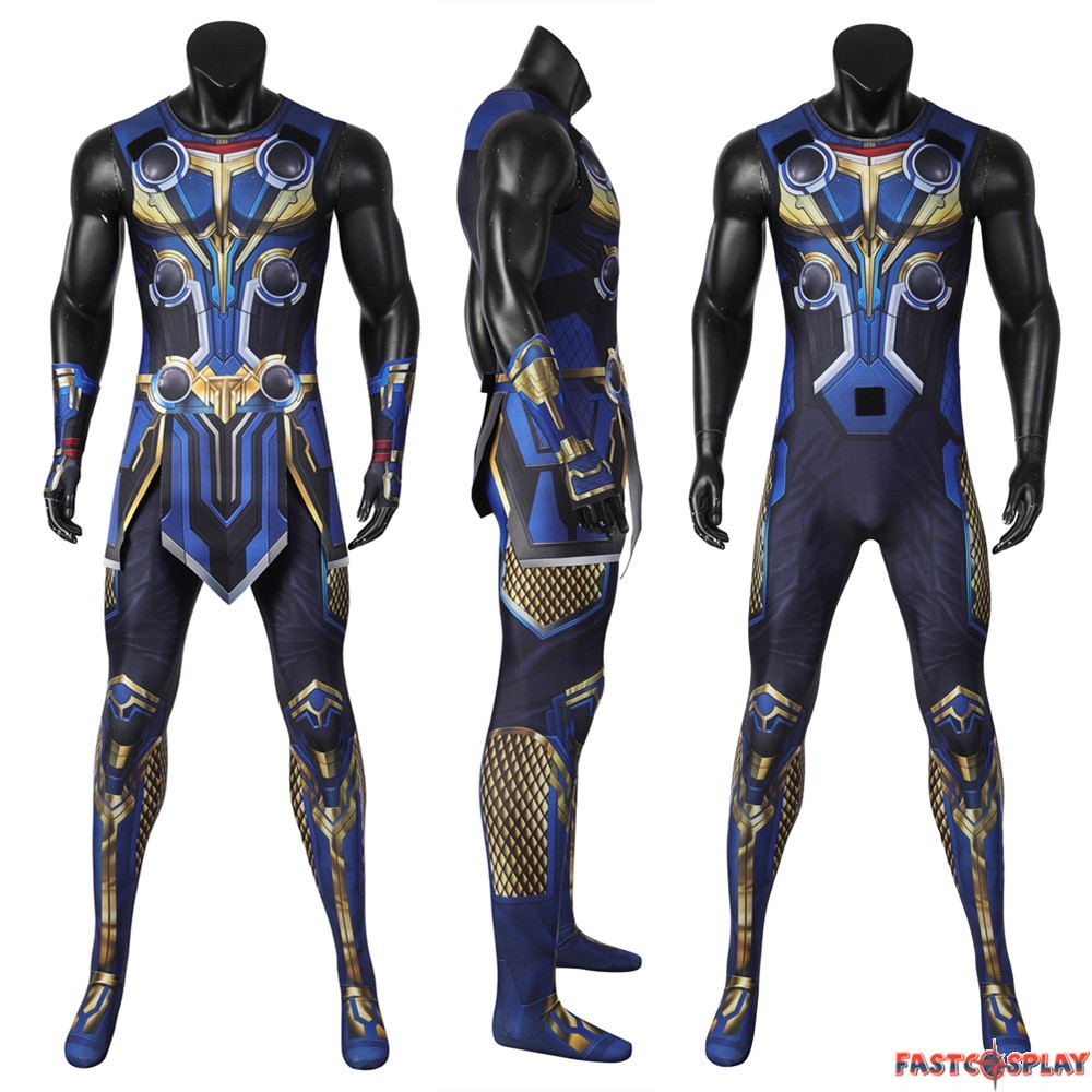 Thor 4 Thor Cosplay Jumpsuit with Cloak