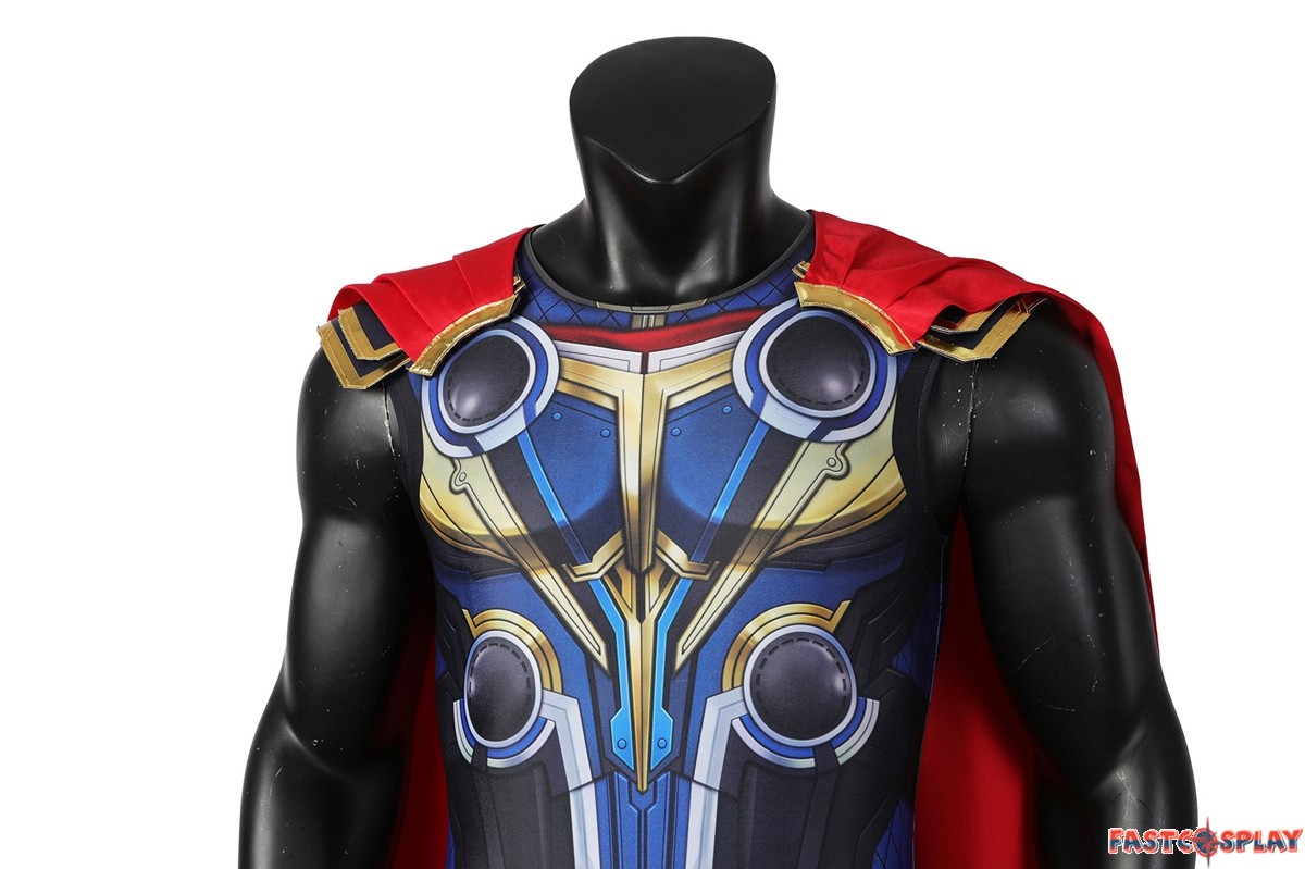 Thor 4 Thor Cosplay Jumpsuit with Cloak