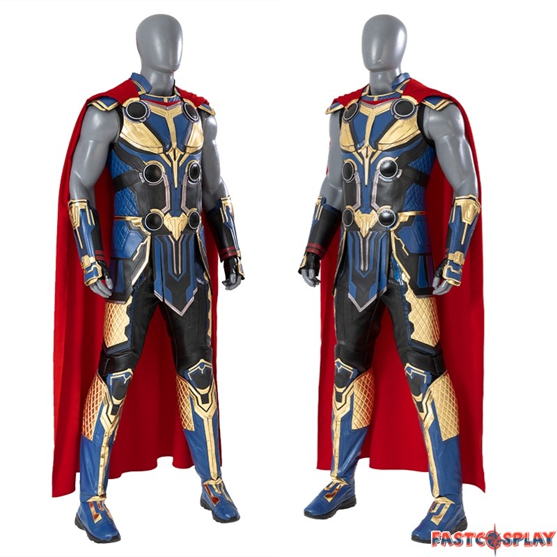 Thor Love and Thunder Thor Blue Fighting Suit Cosplay Costume