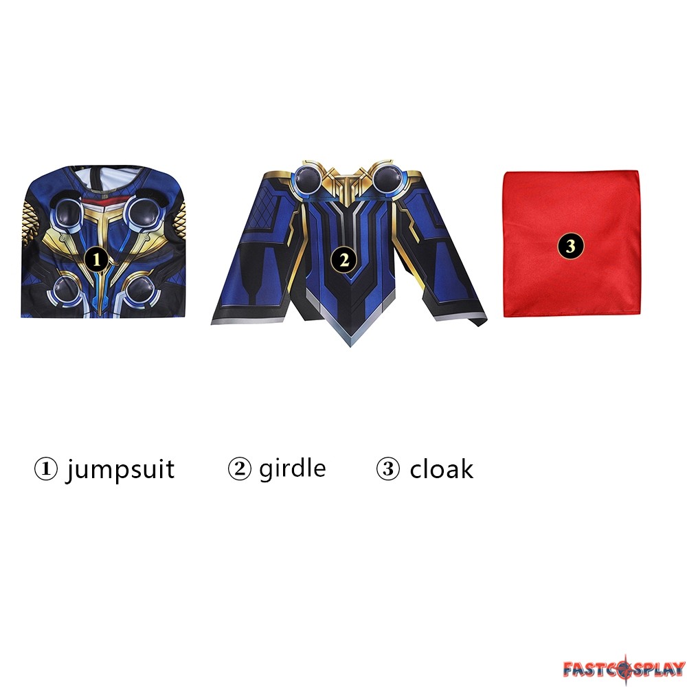 Thor: Love and Thunder Thor Cosplay Jumpsuit with Cloak