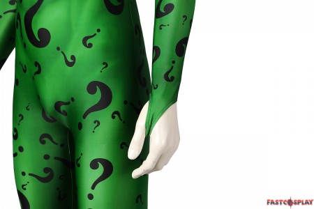 Batman Forever Riddler Green Cosplay Jumpsuit