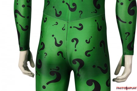 Batman Forever Riddler Green Cosplay Jumpsuit