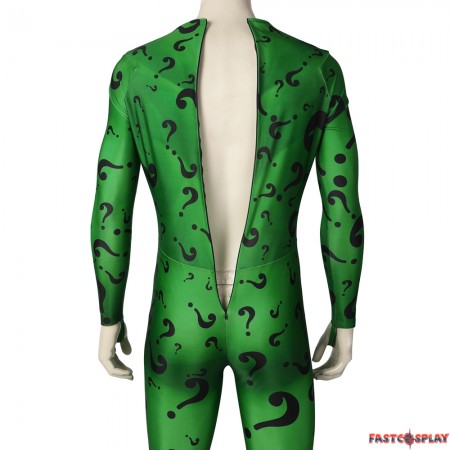 Batman Forever Riddler Green Cosplay Jumpsuit