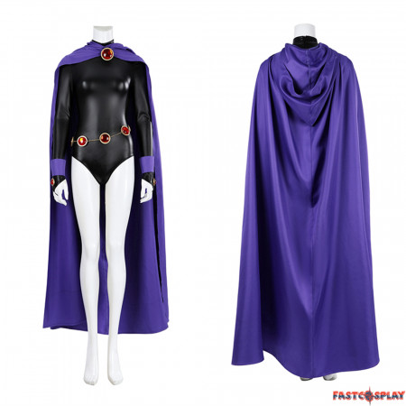 New Teen Titans Raven Rachel Roth Cosplay Jumpsuit