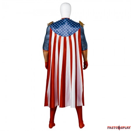 The Boys Homelander Cosplay Jumpsuit with Cloak